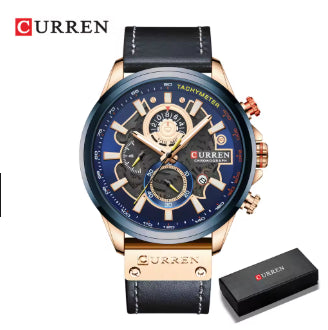 Luxury Features Mens Watch - CURREN Sport Chronograph with Box – Smart ...